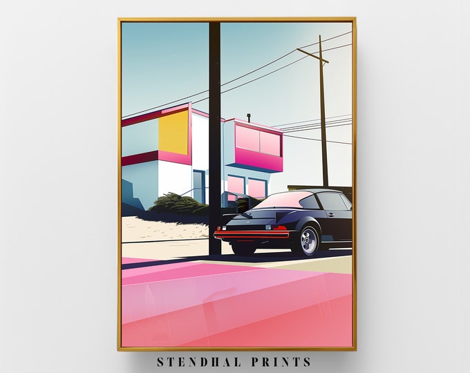 Modern Drive Art Print "modern Drive" Urban Landscape | Contemporary ...