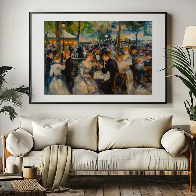 Elegant Outdoor Dining Art | "peaceful Haven" Impressionist Garden ...