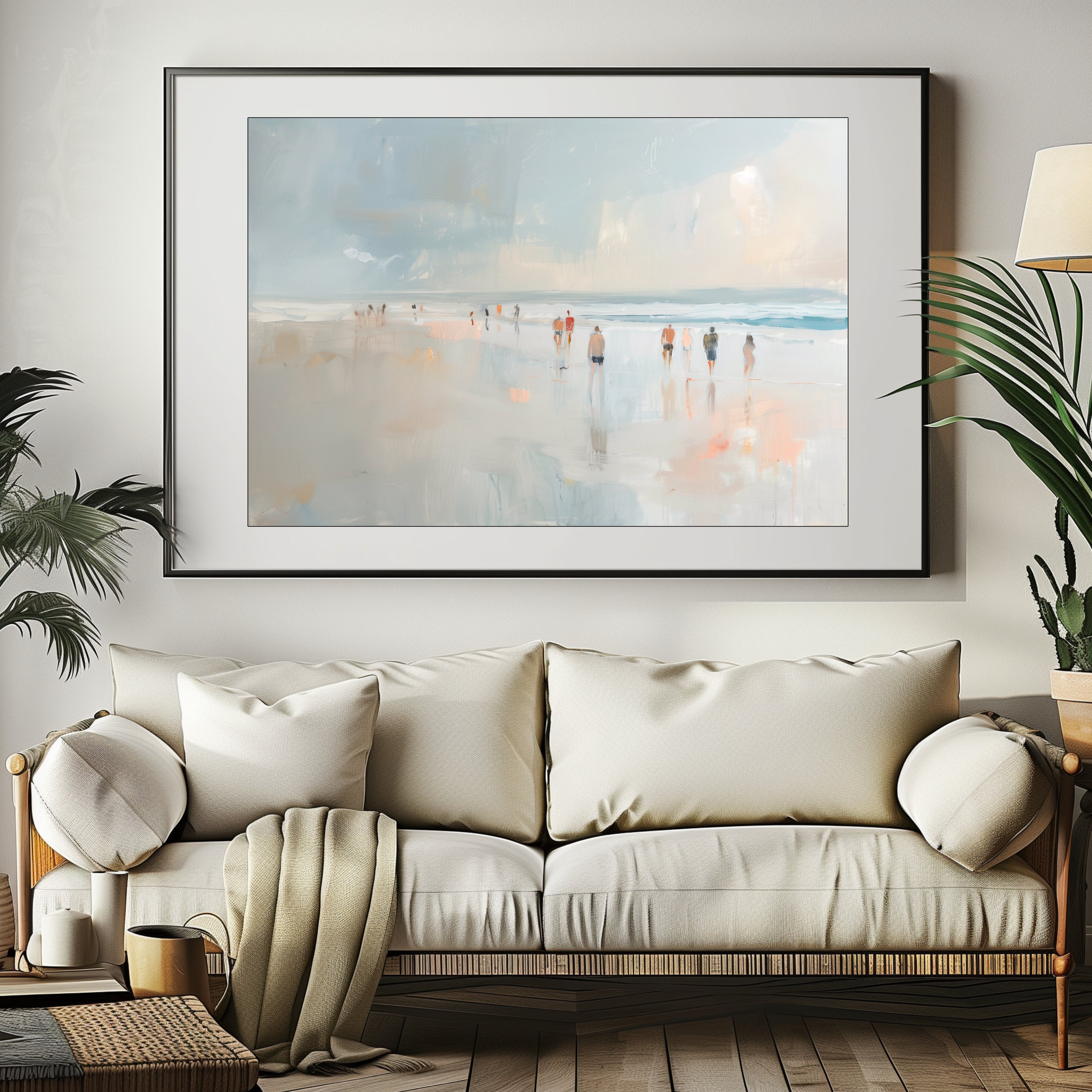 Calm Beach Reflections Digital Download "reflections by the Sea" Art ...