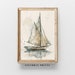 Nautical Sailboat Watercolor Print | "sailor's Delight" Wall Art ...