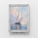 Sail Into the Dreamscape Vintage Painting | Nautical Wall Decor ...