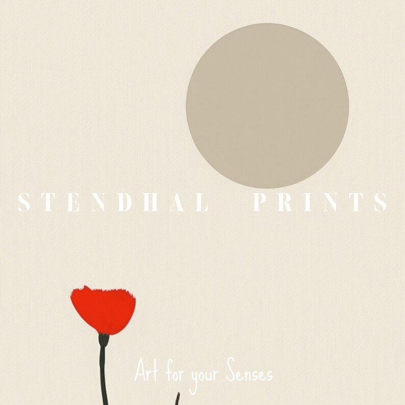 Desert Bloom Art Print | Minimalist Flower Illustration | Tranquil ...