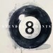 Elegant Billiards Decor 'black Eight Ball' Watercolor Art | Pool Room ...
