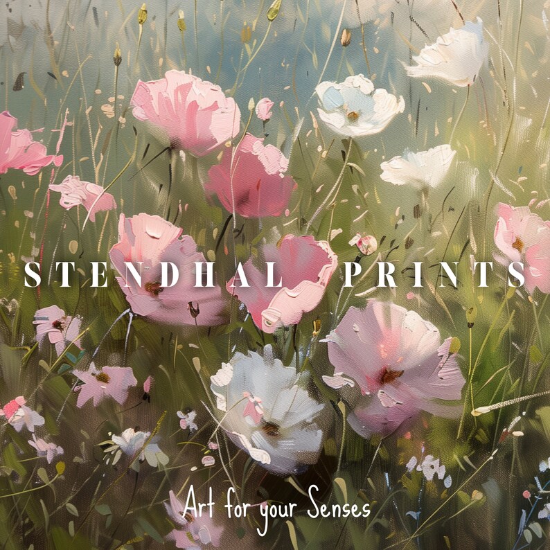 Pastel Dawn Florals "sunrise in the Meadow" Art | Radiant Morning Wall ...
