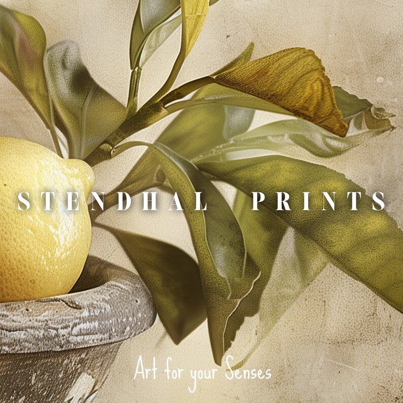 Art Print "golden Lemon Afternoon" | Vintage Lemon Bowl Digital ...