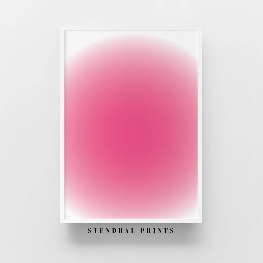 Gradient Pink Serenity | Soothing Digital Wall Art | Calm Pink Tones ...