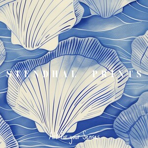 Nautical Art "shell Symphony" Digital Print | Coastal Wall Art Beach ...