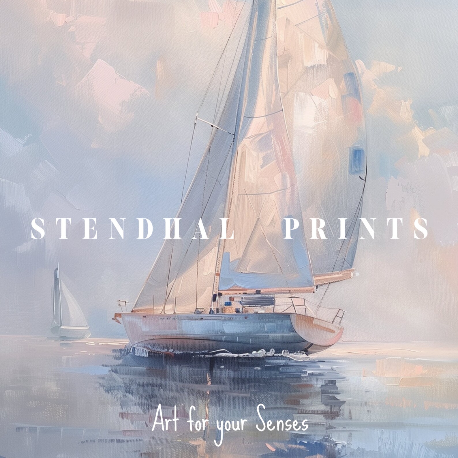 Sail Into the Dreamscape Vintage Painting | Nautical Wall Decor ...