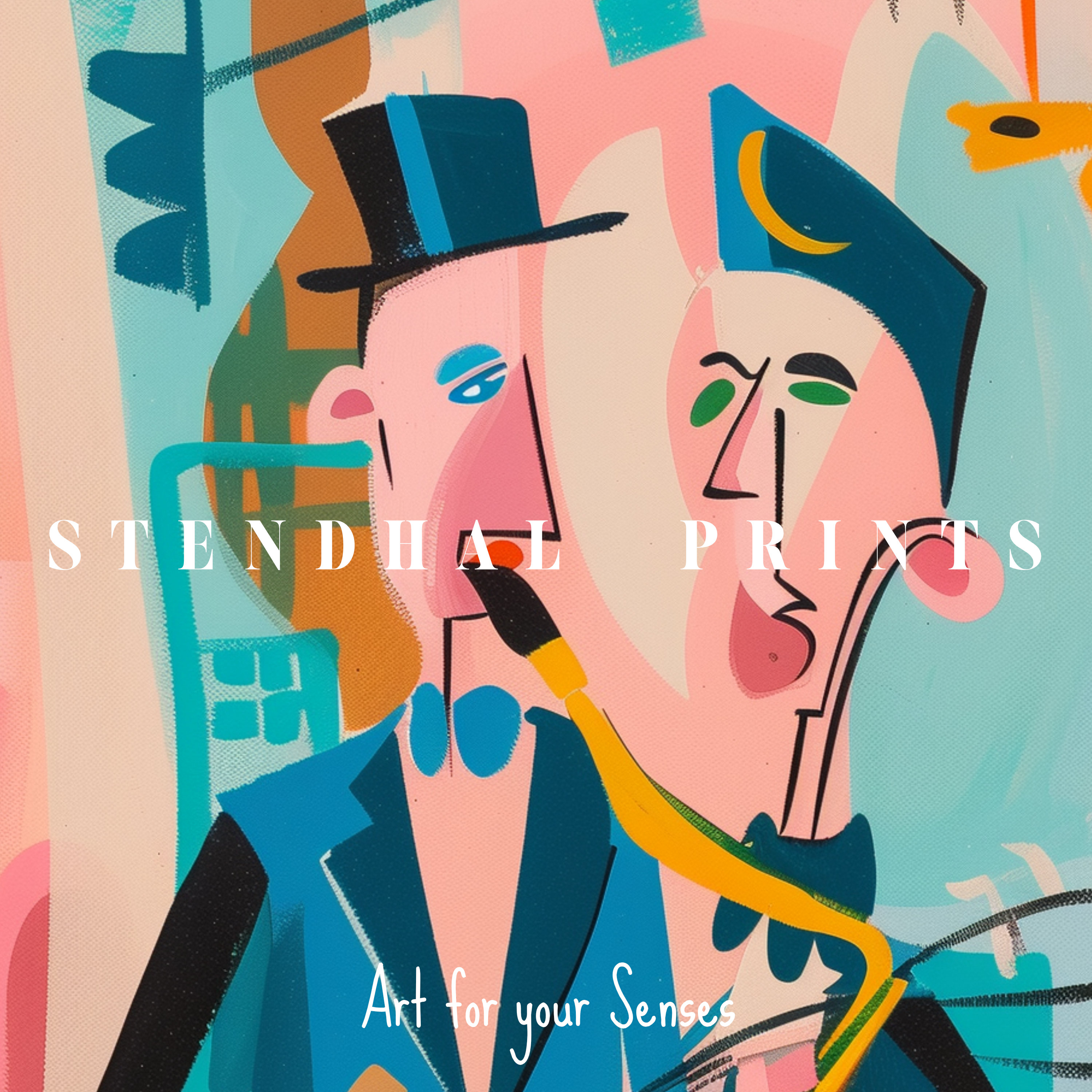 Colorful "dreamy Duet" Art | Musical Instrument | Jazz Band Energy ...