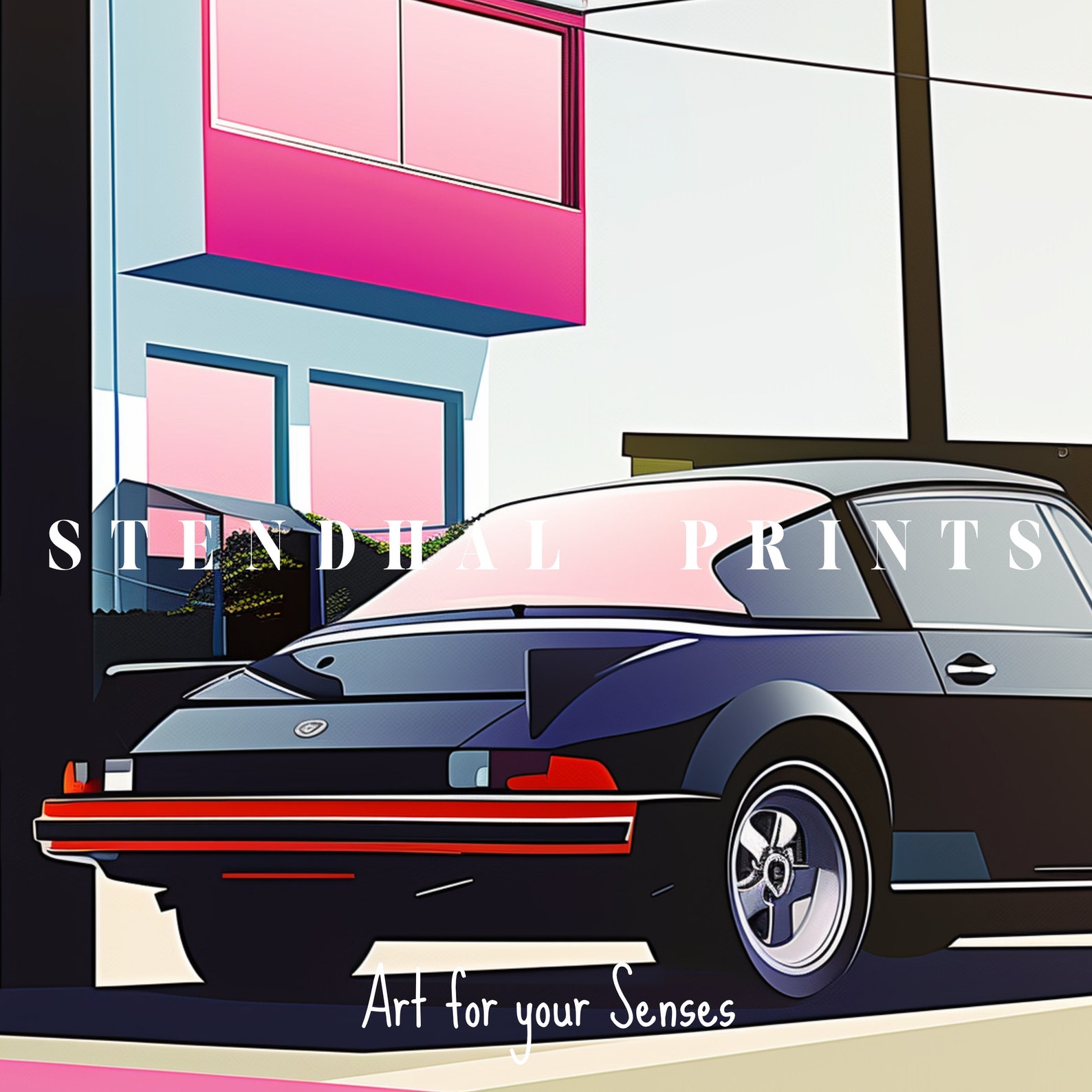 Modern Drive Art Print "modern Drive" Urban Landscape | Contemporary ...