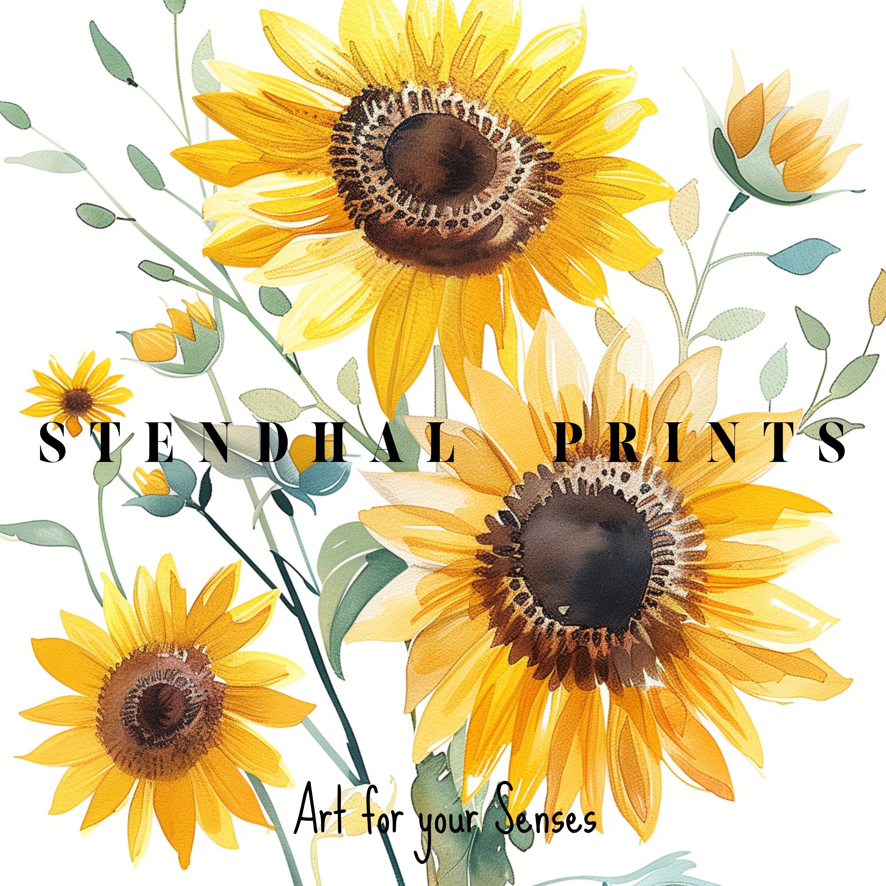 Sunflower Symphony Wall Art "sunflower Symphony" | Floral Print Decor ...