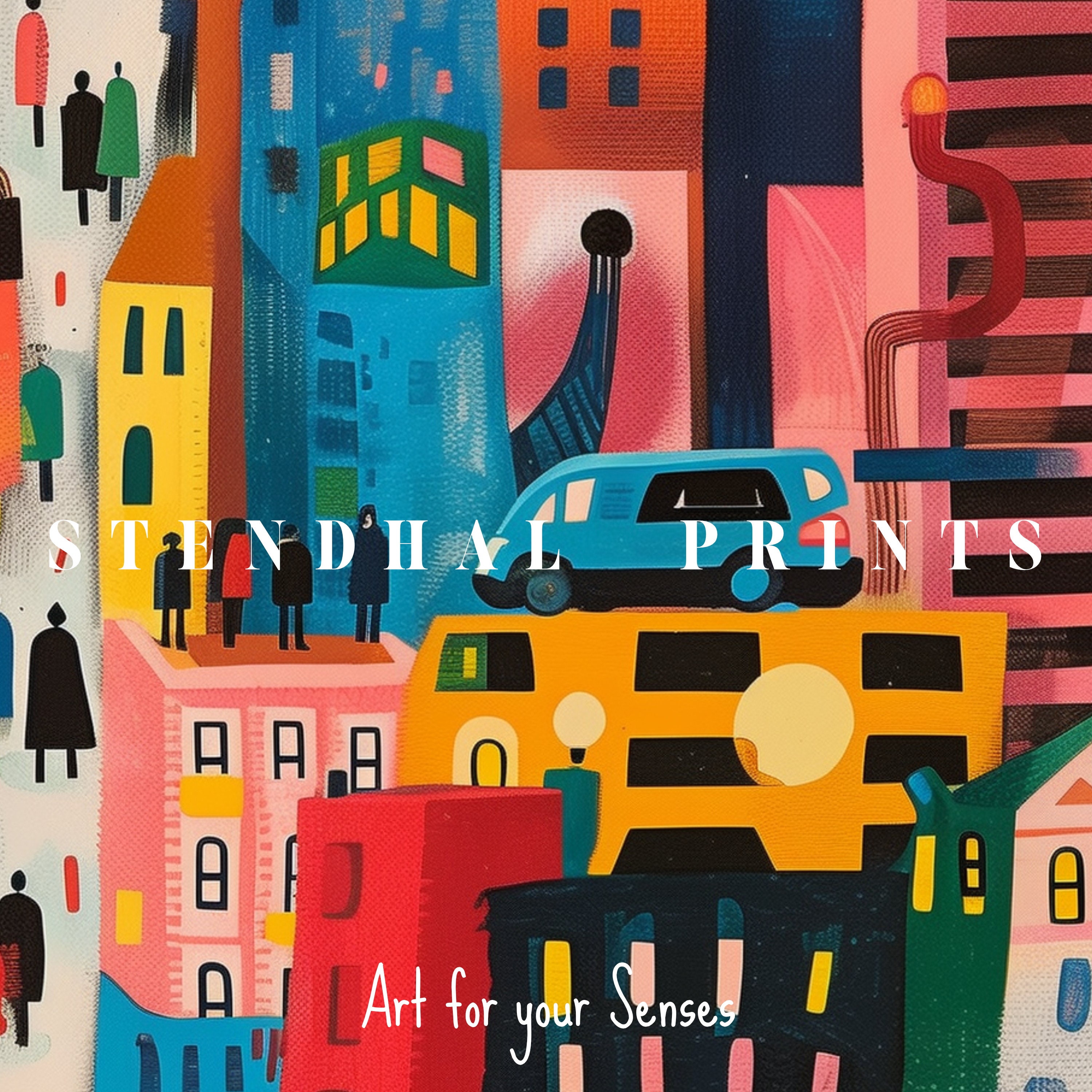 Art Print "urban Patchwork" Cityscape Digital Download | Playful ...