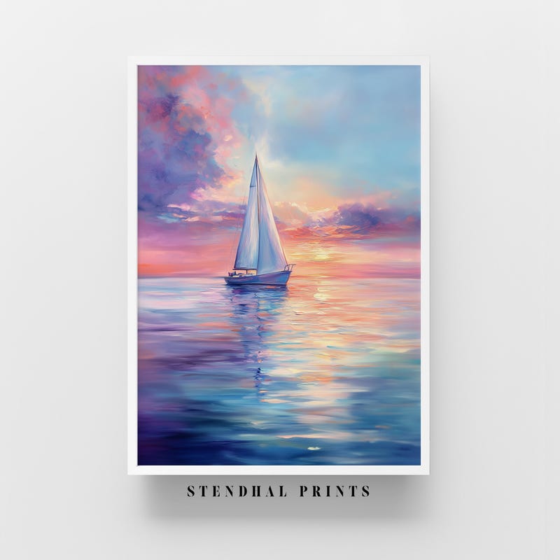 Pastel Sailboat - Etsy