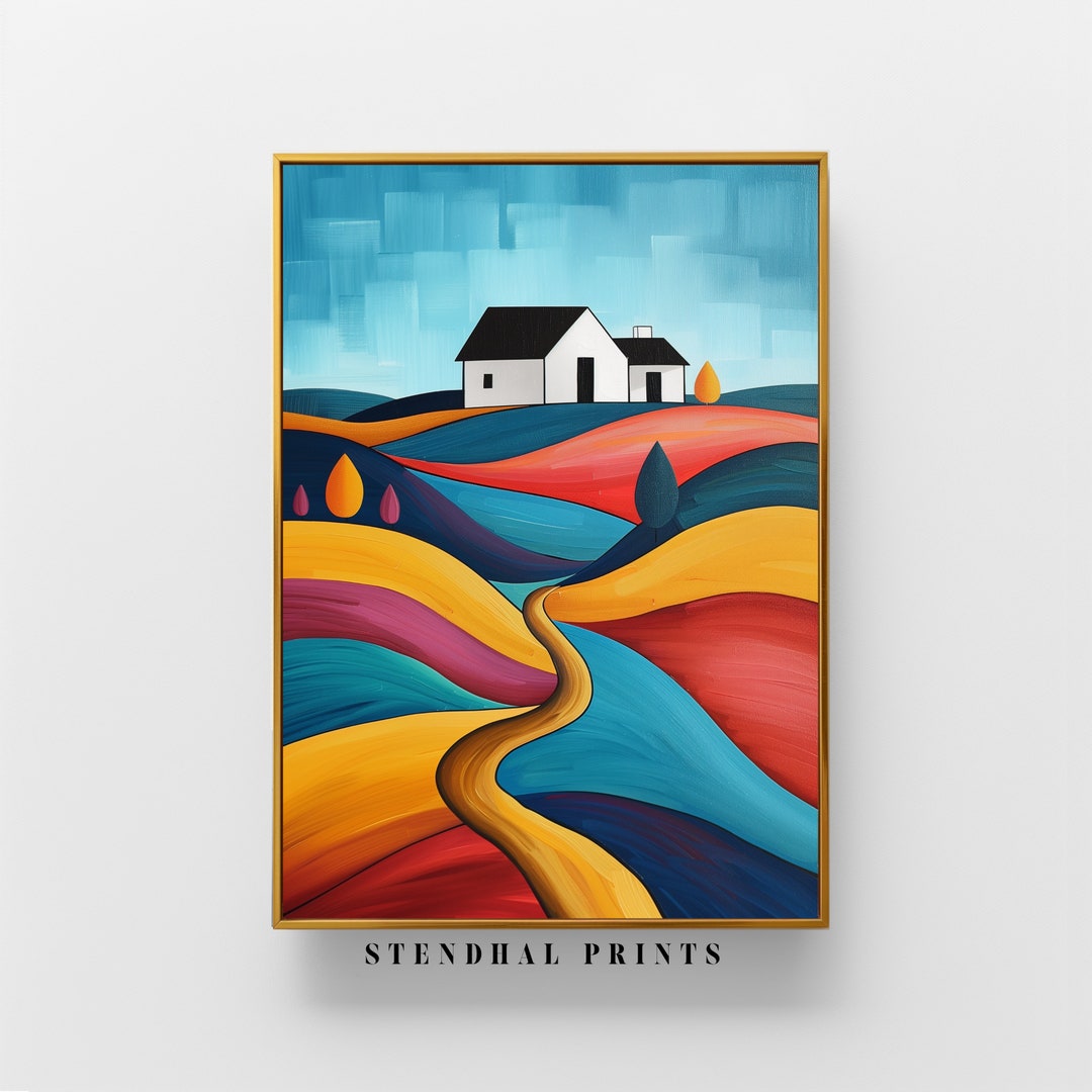Abstract Countryside Digital Art "the Path to Solitude" | Instant ...