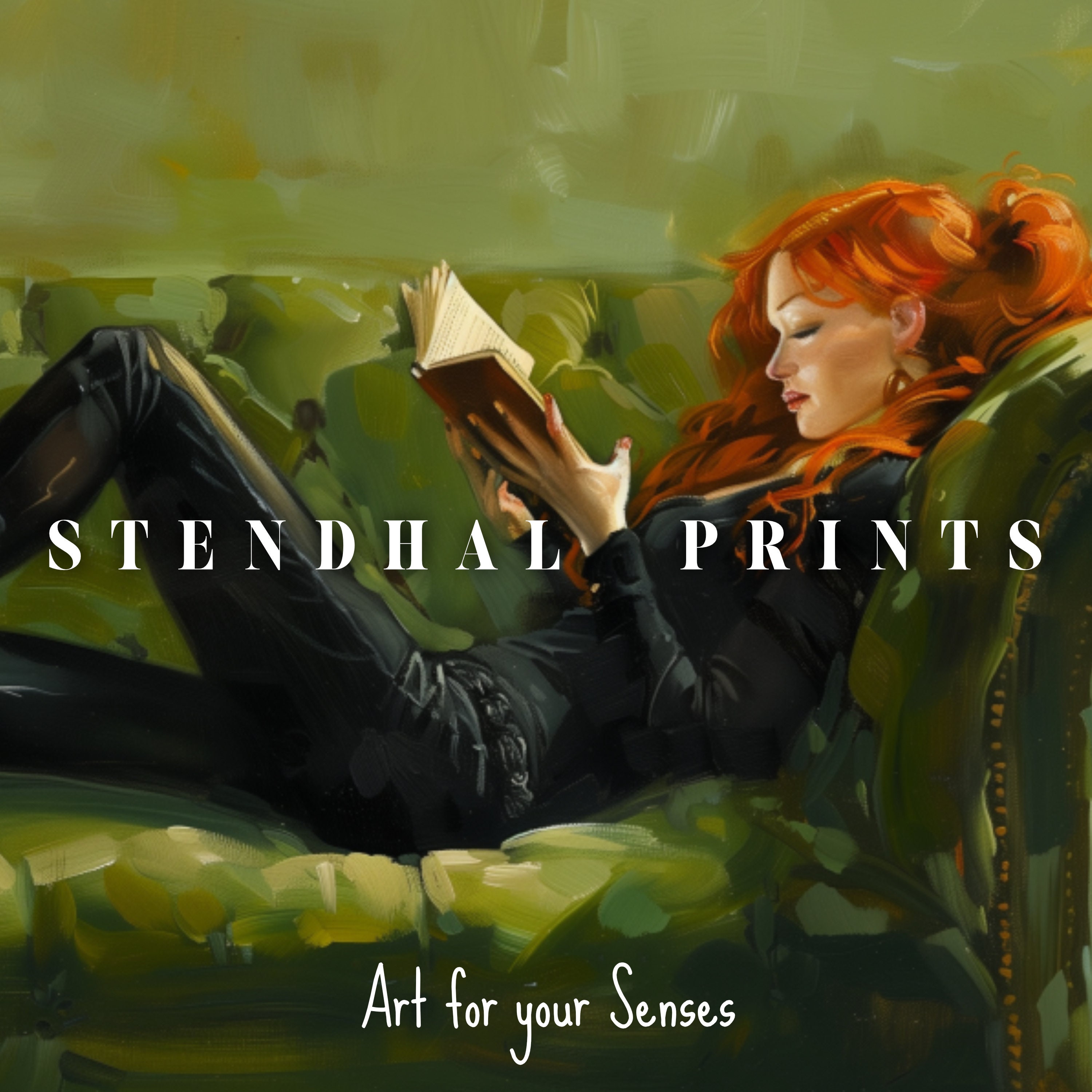 Cozy Reading Corner "reading Solace" Relaxed Woman Enjoying Literature ...