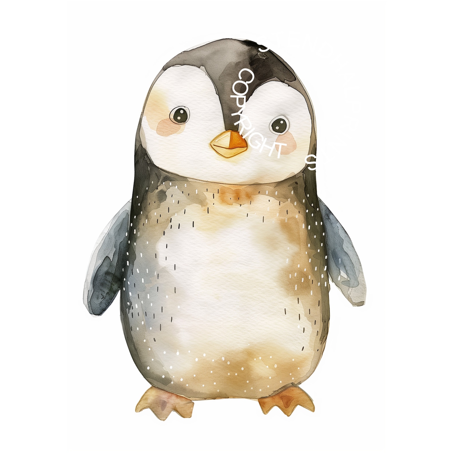 Adorable Nursery Decor "penguin's Play" Watercolor Art | Antarctic ...
