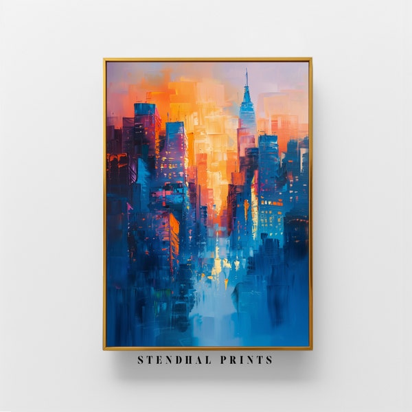 Abstract Cityscape - Etsy