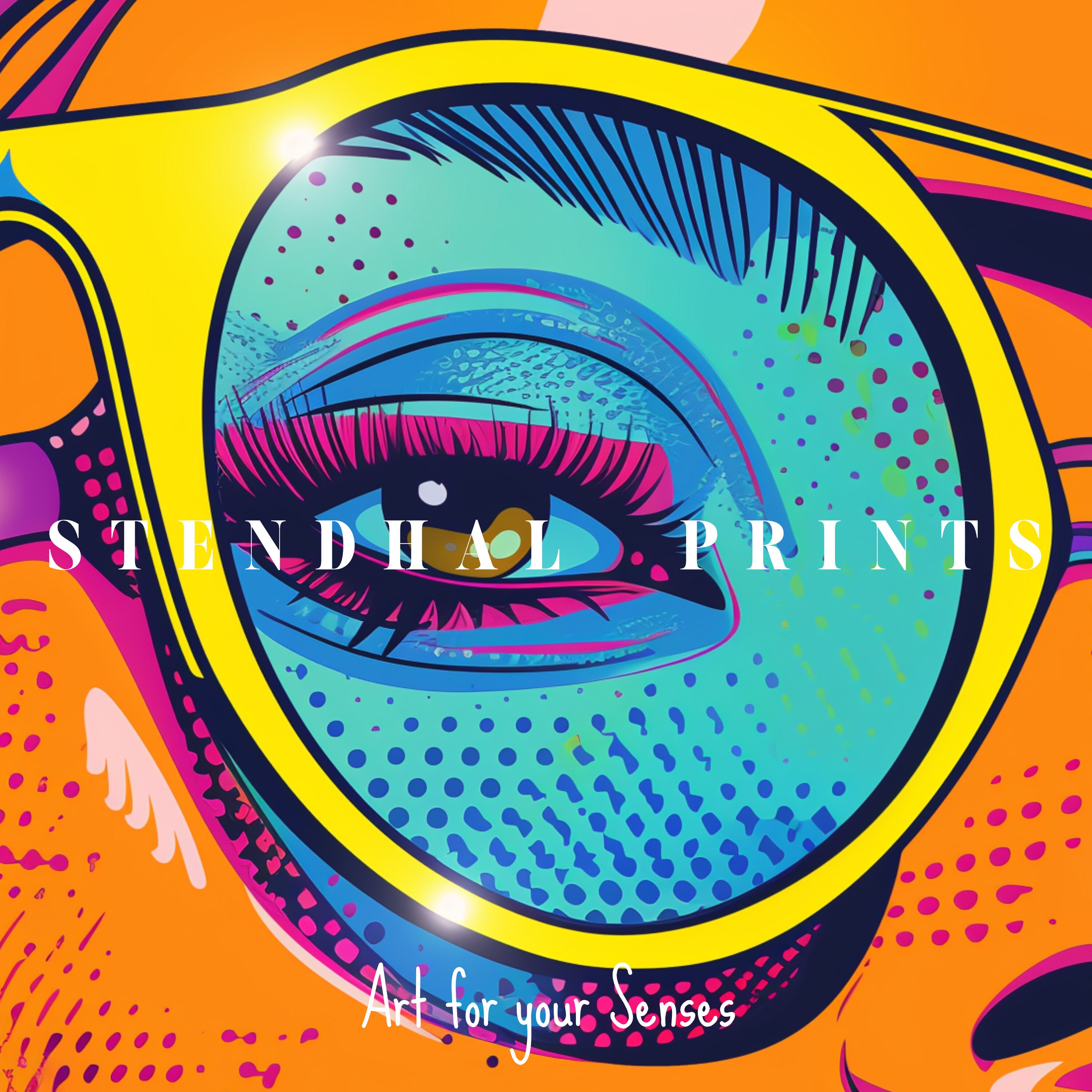 Pop Art Portrait "spectra Face" | Modern Colorful Digital Print ...