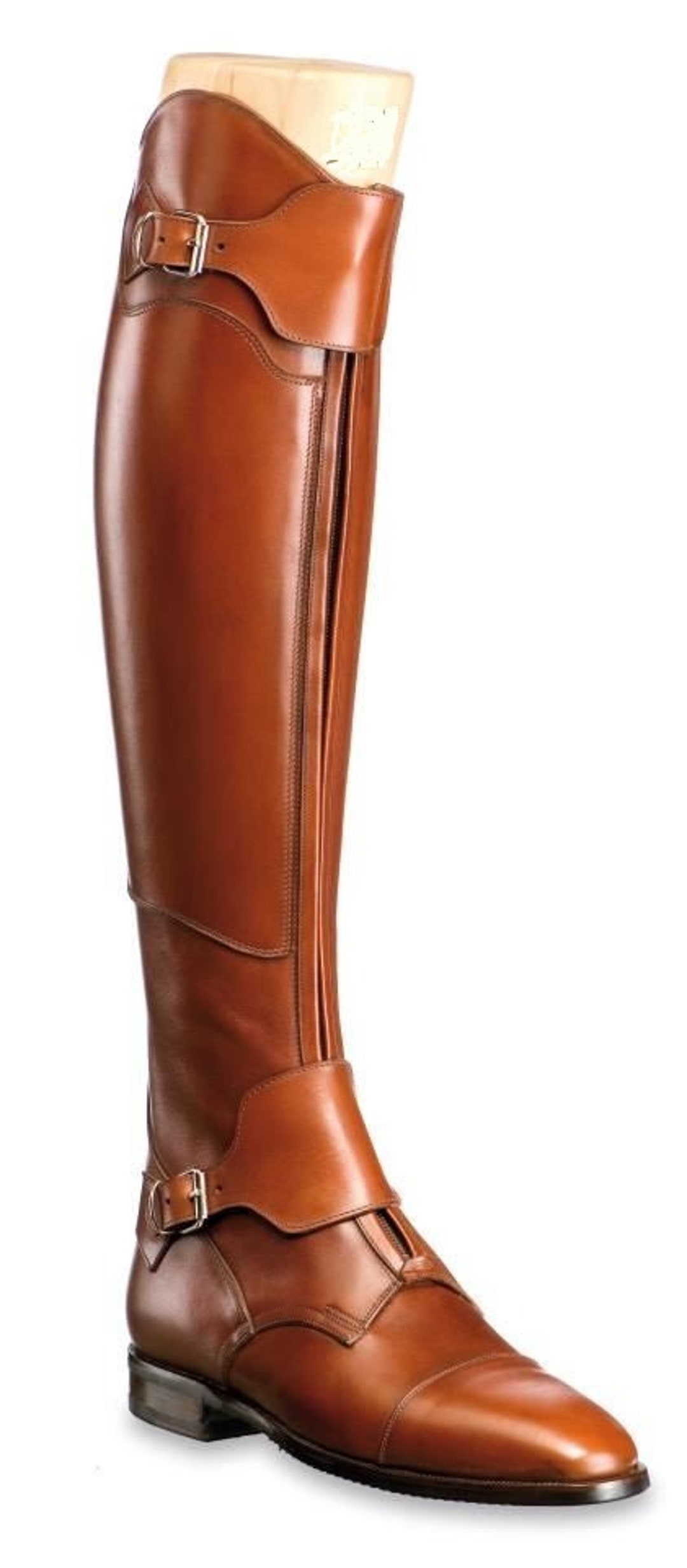 Men's Genuine Tan Leather Riding Boots Equestrian Polo Horse Riding ...