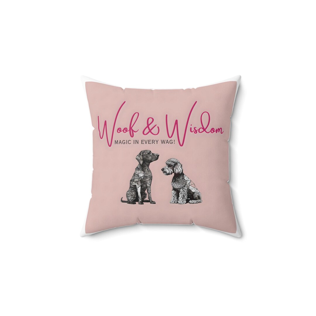 Woof N Wisdom Decorative Pillow | Velvet Bliss | Multiple Sizes ...