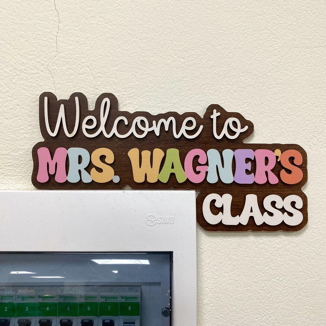 Personalized Classroom 3D Doorframe Corner Sign, Classroom Decor ...