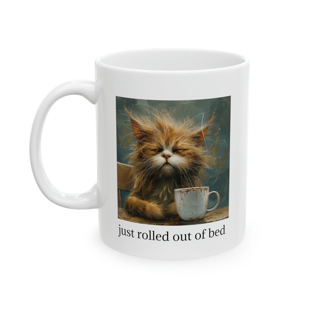 Grumpy Cat Mug, Mug for Cat Lovers, Cat Mug, Cat Mom Gift Mug, Cat Dad ...