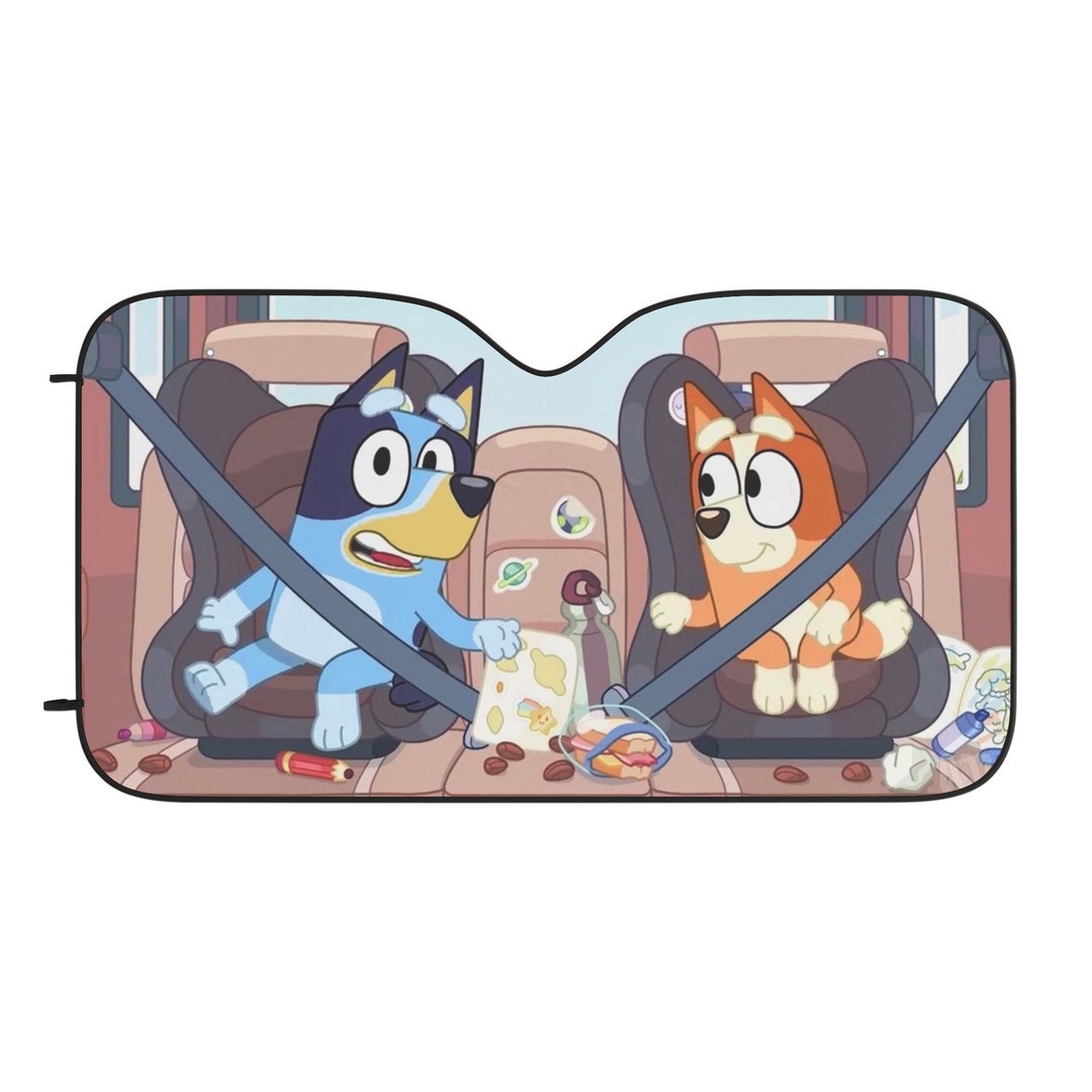 Bluey Car Sun Shades, Bluey Auto Sunshade Car, Bluey Car Shade, Bluey ...