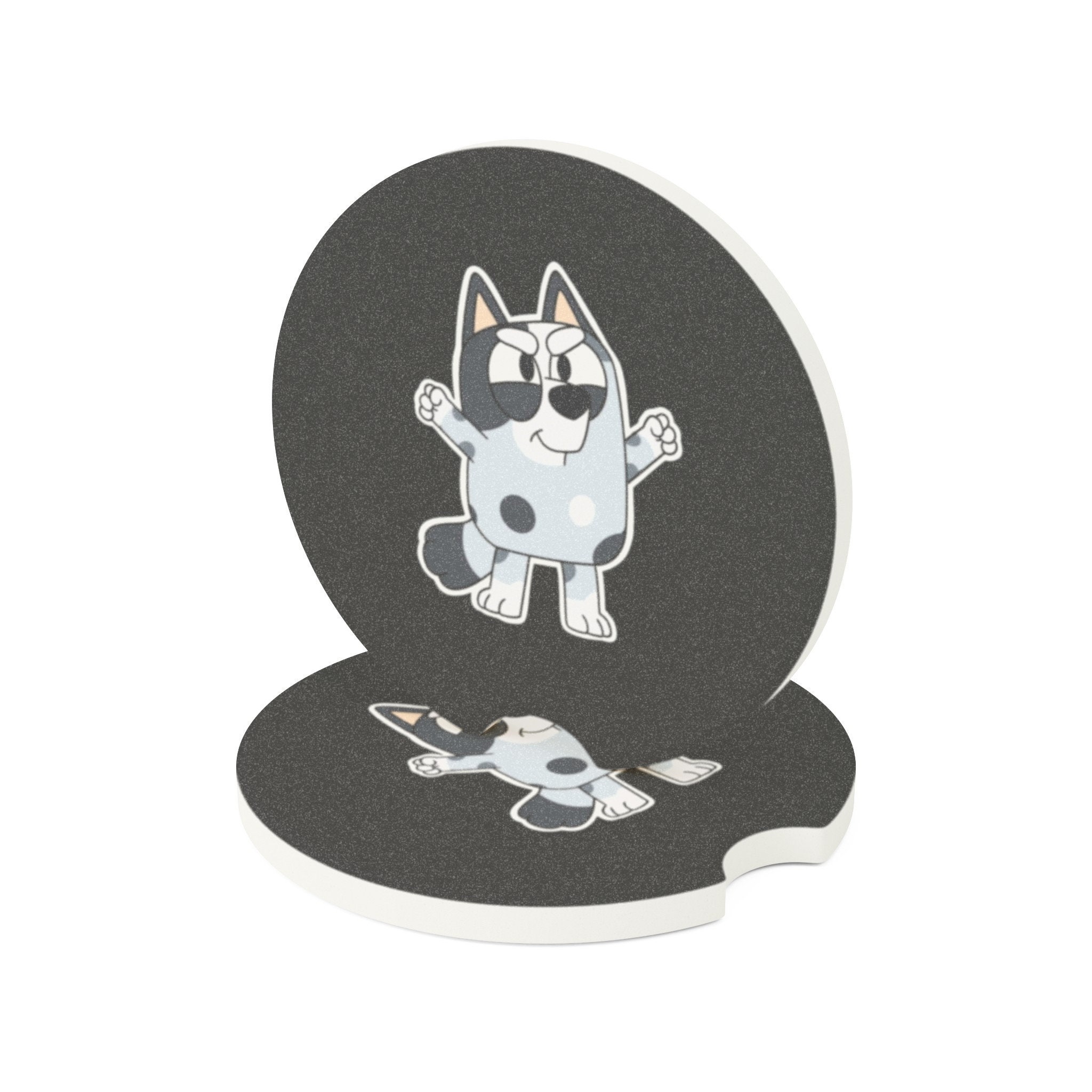 Bluey Muffin Soapstone Car Coaster, Bluey Muffin Gifts, Bluey Muffin ...