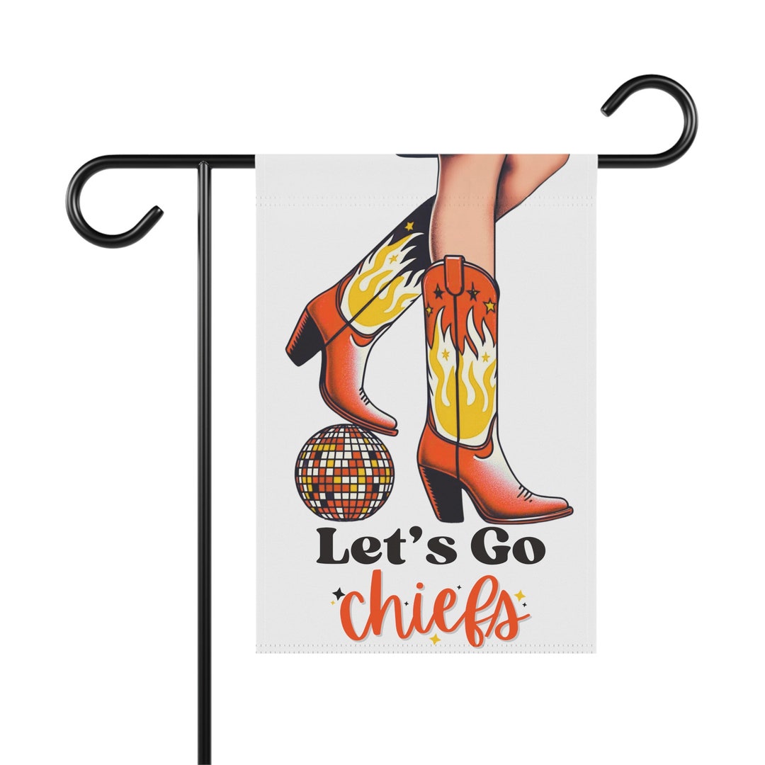 Let's Go Chiefs Cowgirl Disco Garden & House Flag/banner, Chiefs Decor ...
