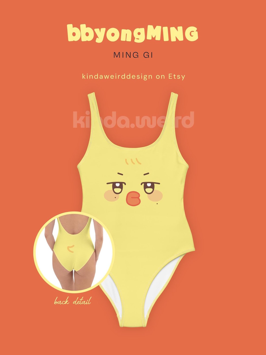 Ateez Bbyongming Aniteez One-piece Swimsuit | FAN MADE | Cute K-pop ...