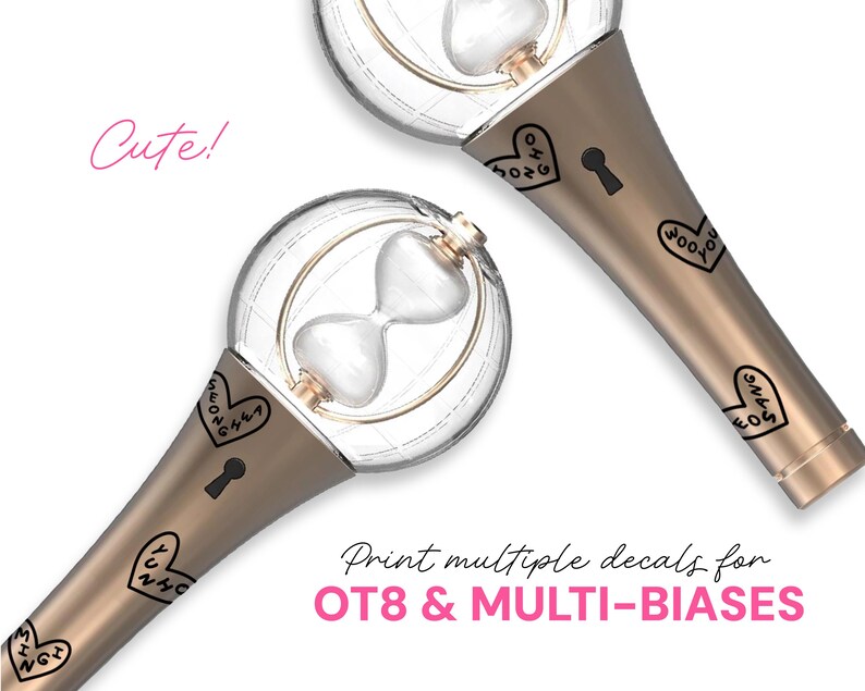 ATEEZ Atiny Heart Decal Set | Kpop Lightstick LIGHTINY (digital ...