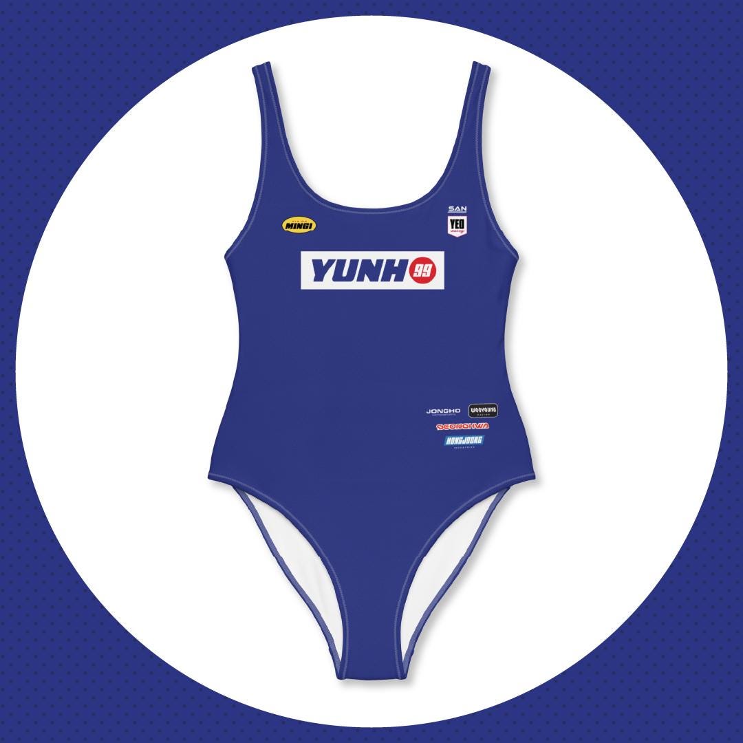 Ateez Yunho - Racer Bodysuit/swimsuit (bias Version) - Etsy