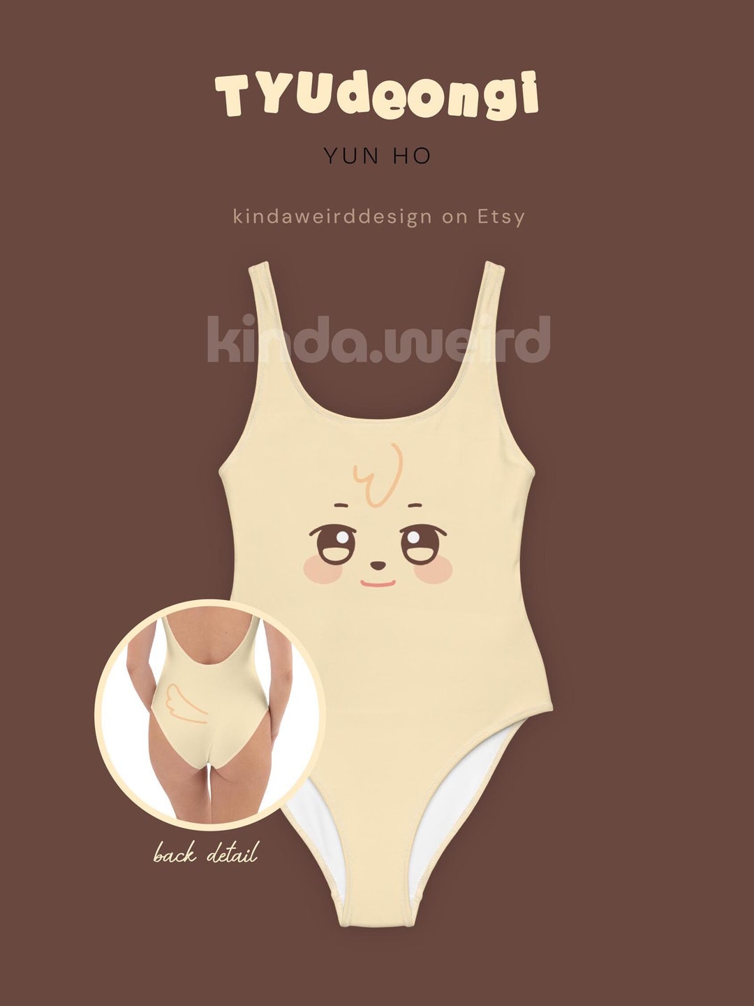 Ateez Tyudeongi Aniteez One-piece Swimsuit | FAN MADE | Cute K-pop ...