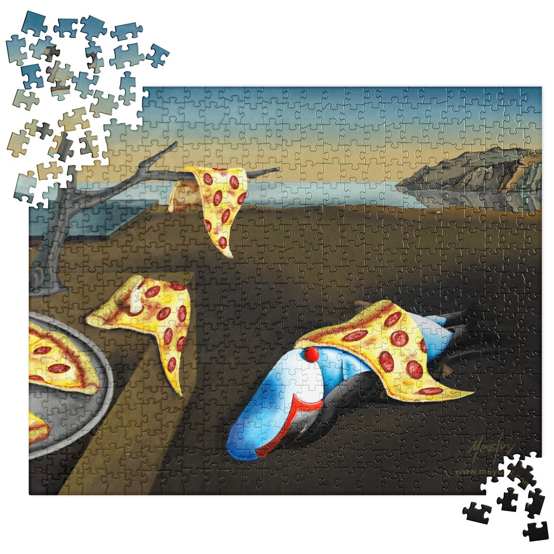 M8YOS - Persistence of Pizza Jigsaw Puzzle - Etsy