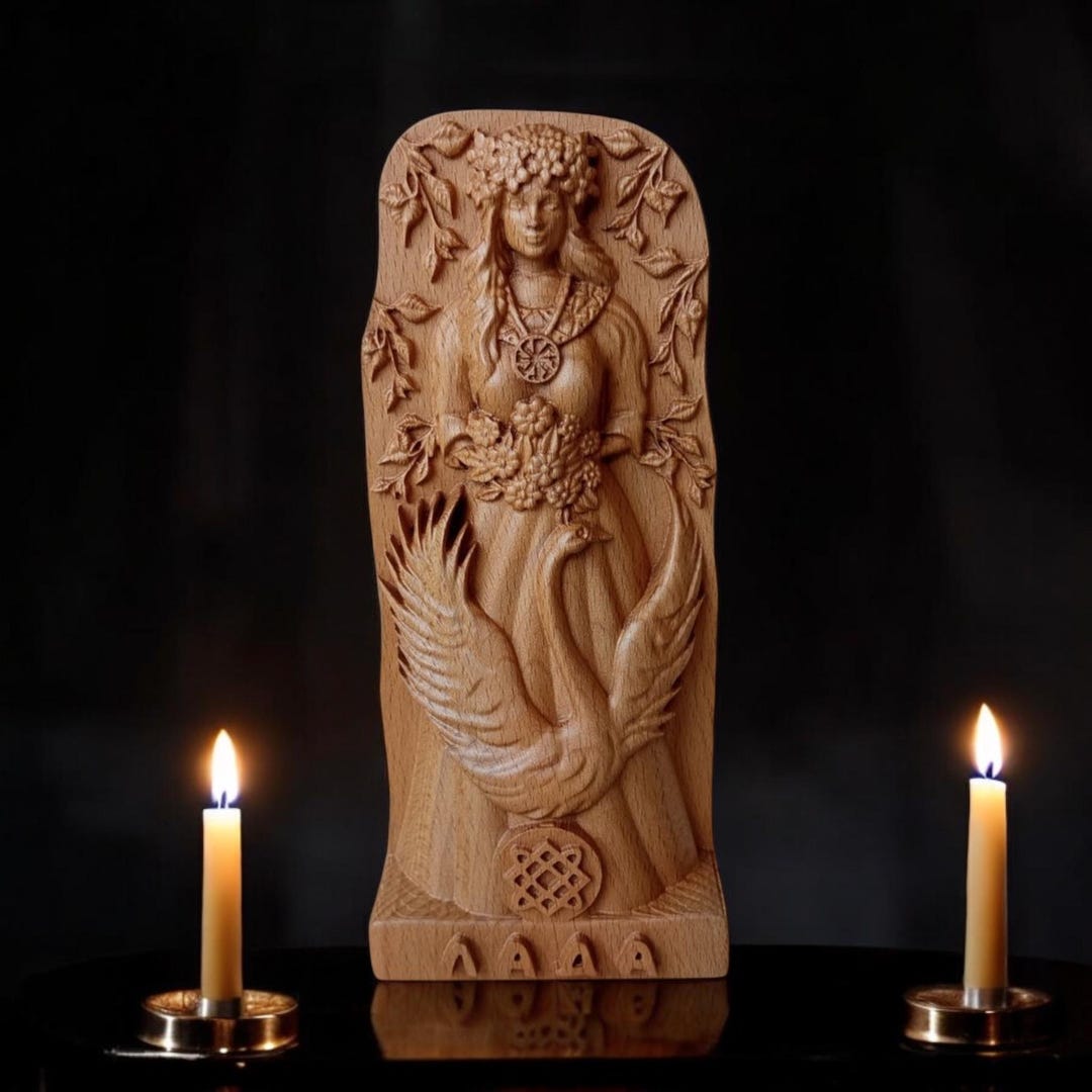 Lada Wooden Figurine Hand Carved Wooden Slavic Pantheon Lada Slavic ...