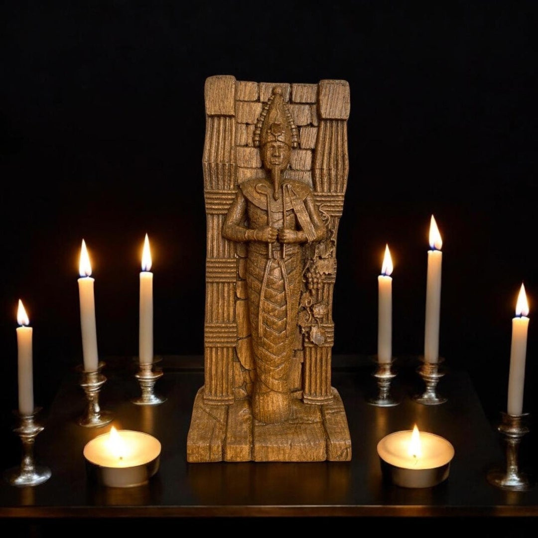 Osiris Statue Osiris Egyptian Statue Osiris Egypt Altar Pharaonic ...