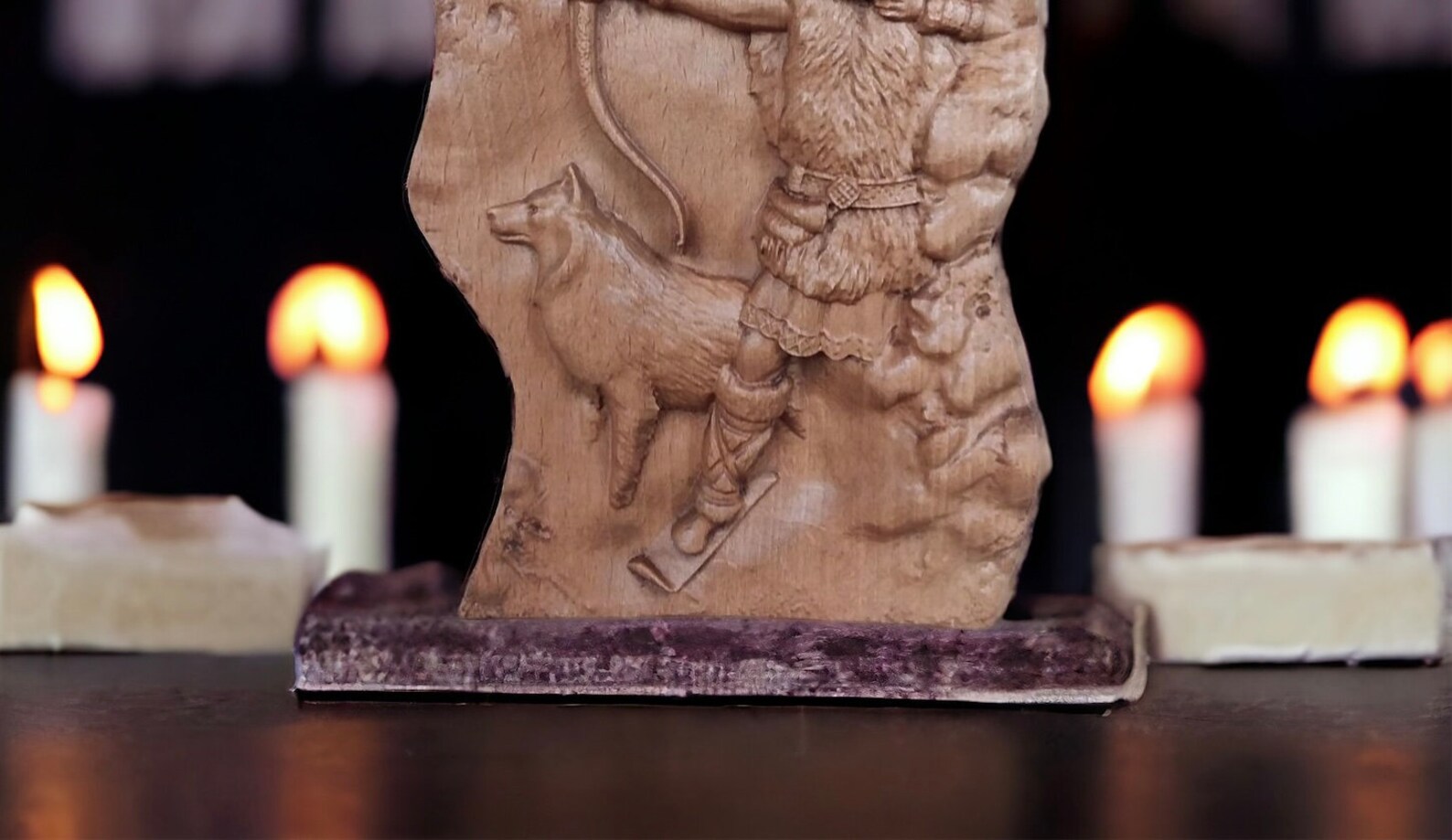 Skadi Statue Skathi Skade Devana Goddess of Hunting Norse Gods Wood ...