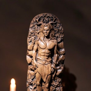 Cernunnos Statue Cernun Horned God Celtic God Pagan God Wiccan Wicca Altar Druid Witchcraft ...