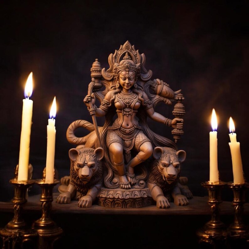 Goddess Durga Statue Symbol of Strength and Protection Durga Maa Statue ...