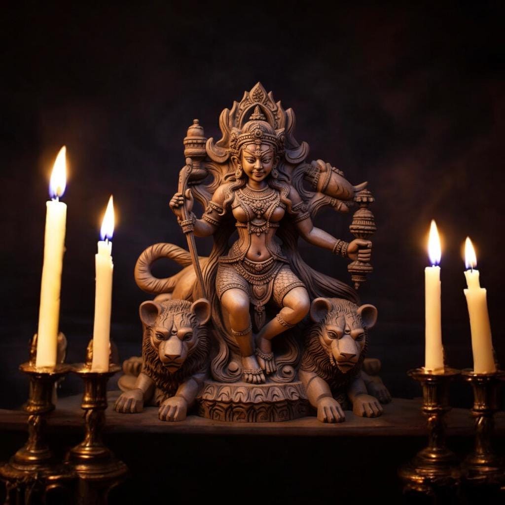 Goddess Durga Statue Symbol of Strength and Protection Durga Maa Statue ...