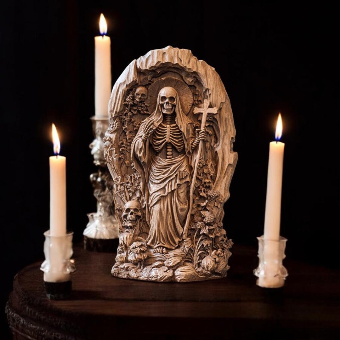 Holy Death Santa Muerte Statue Altar Figure Santa Muerte Ornament Hand ...