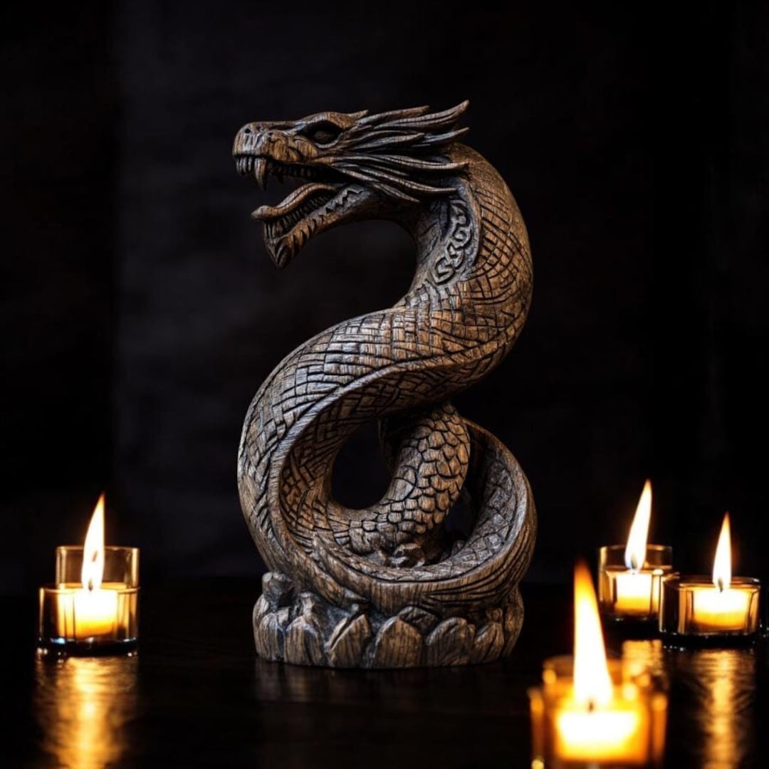 Jormungandr Midgard Huge Monster Scandinavian Pantheon Viking Pagan ...