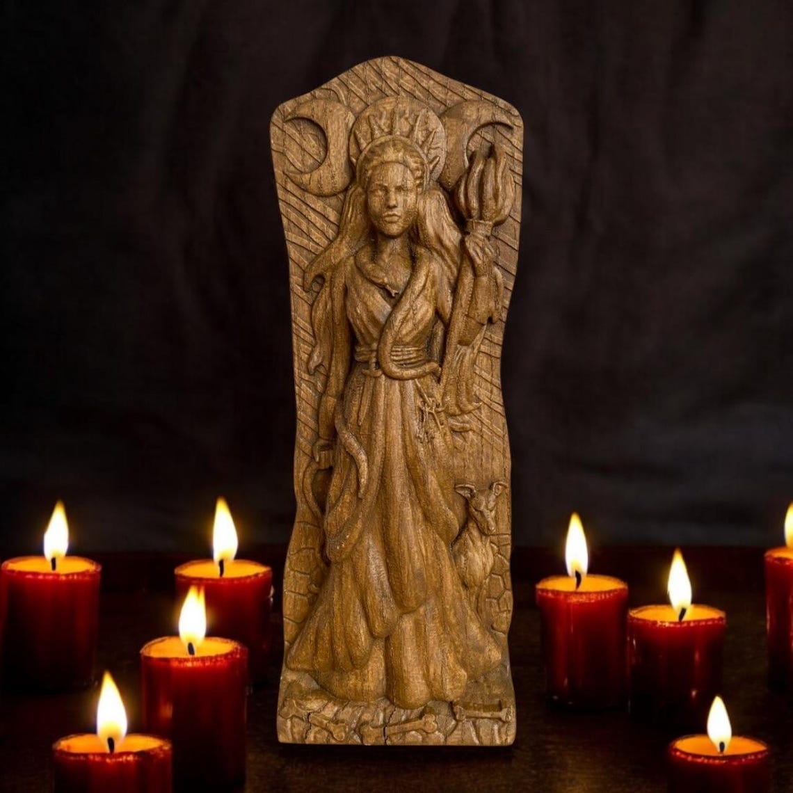 Hecate Statue Hekate Goddess Hecate Goddess of Magic Hecate Magic Witch ...