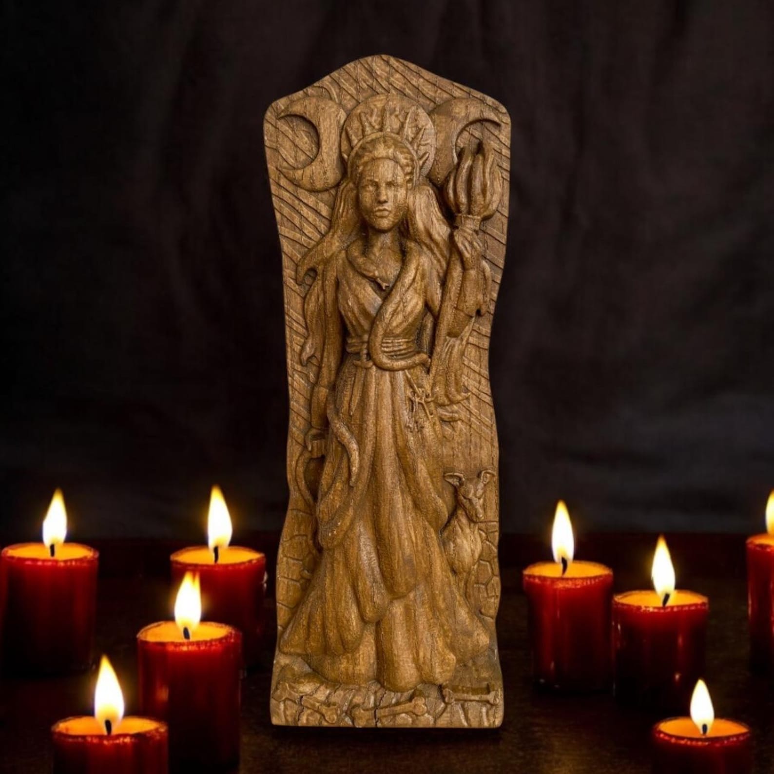 Hecate Statue Hekate Goddess Hecate Goddess of Magic Hecate Magic Witch ...
