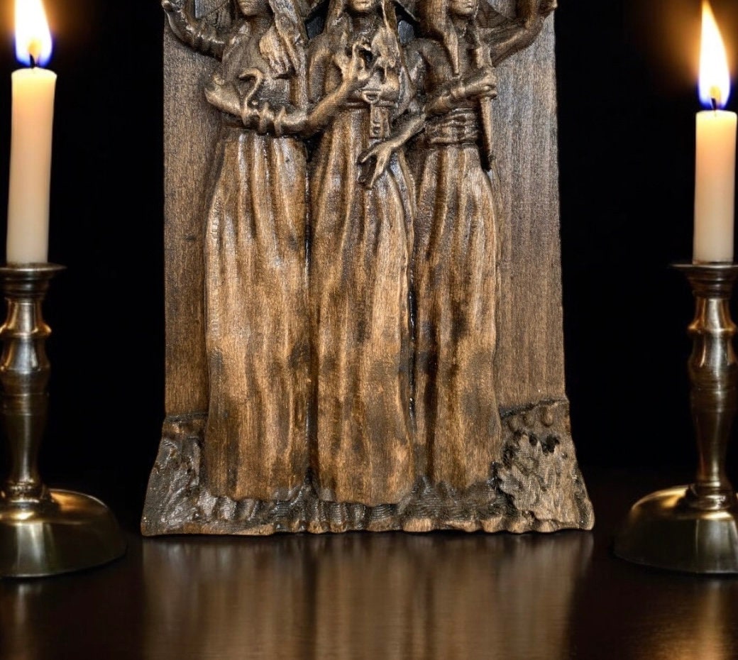 Hecate Statue Goddess Triple Goddess Hekate Goddess Hecate Altar Wicca ...