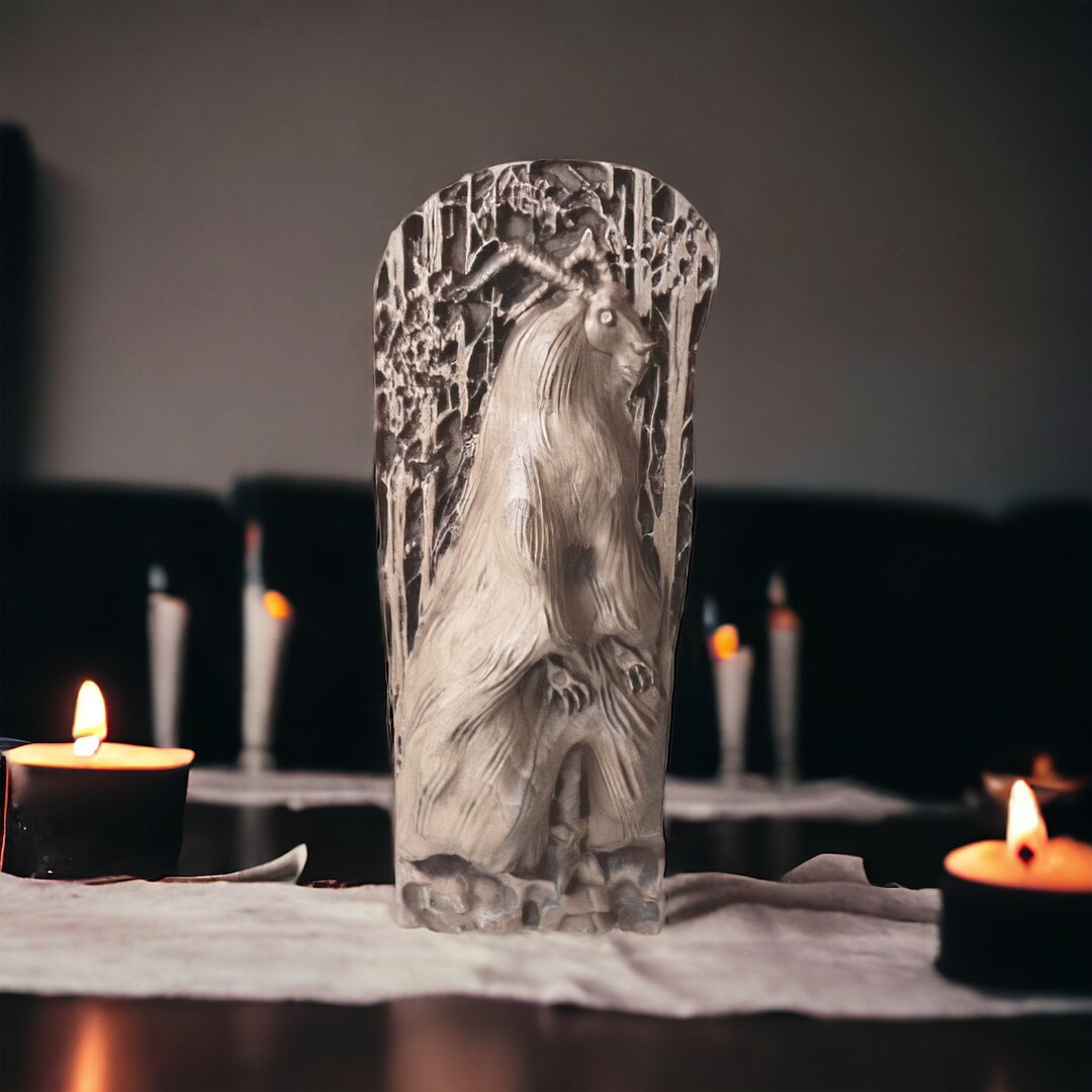 Goat Statue Sabbatic Goat Figure Dark Lord Sculpture Satanic Decor ...