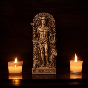 Hermes God Statue Hermes Figurine Greek Mythology Olympian Gods Ancient ...