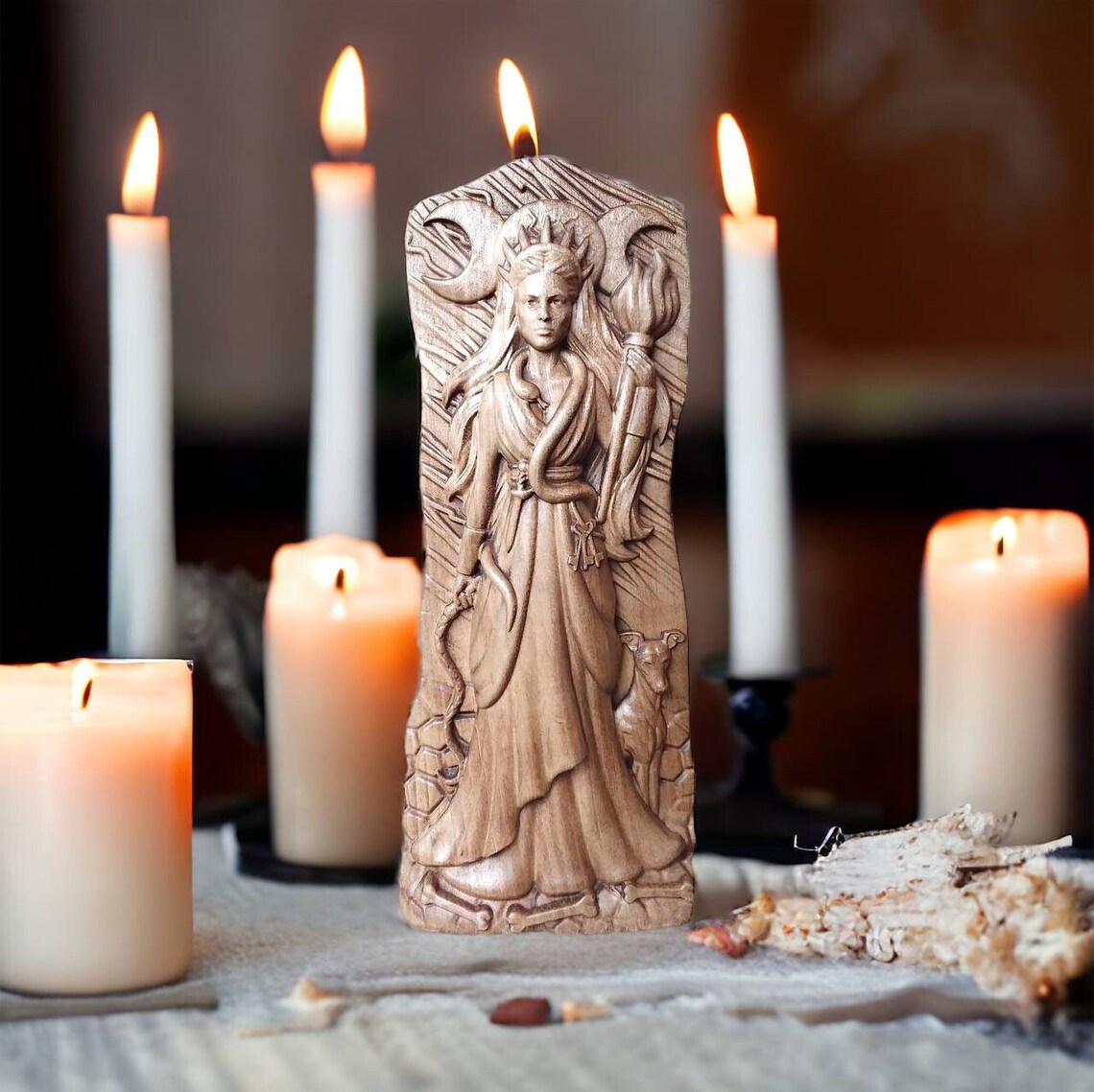 Hecate Statue Hekate Goddess Hecate Goddess of Magic Hecate Magic Witch ...