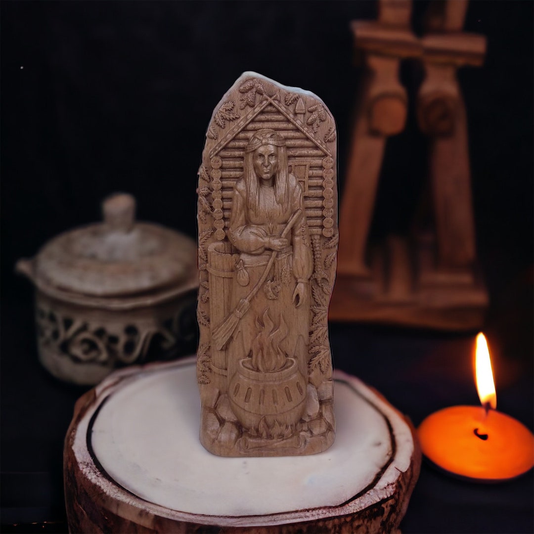 Baba Yaga Statue Baba Yaga Hut Ornament Baba Yaga Russian Witch ...