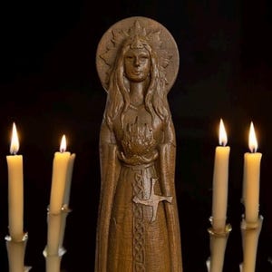 Brigid Celtic Goddess Brigid Irish Goddess Brigid Statue Celtic ...